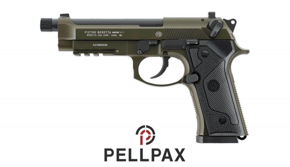 Beretta M9A3 Green-Black Edition Full Metal - 4.5mm BB - CO2 Powered ...