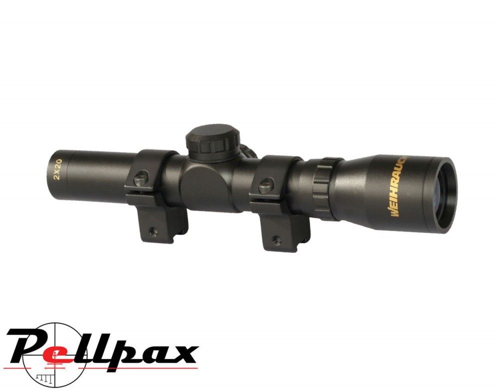 Weihrauch Pistol Scope - 2x20 - Pistol Scopes | Pellpax